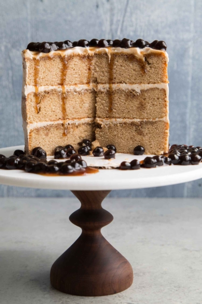 Boba Milk Tea Cake - The Little Epicurean