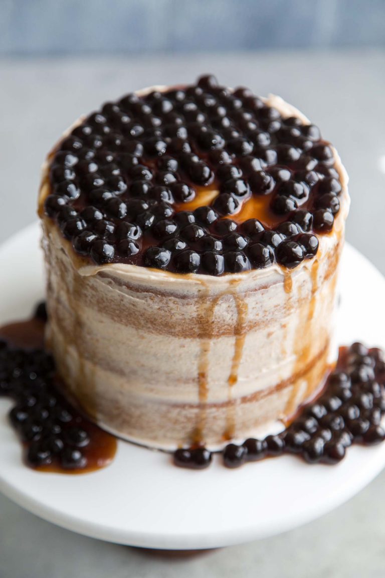 Boba Milk Tea Cake - The Little Epicurean