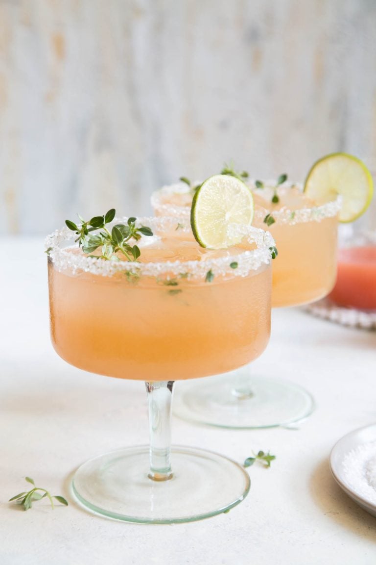 Honey Thyme Margarita - The Little Epicurean