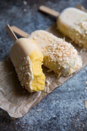 Mango Jackfruit Popsicles - The Little Epicurean