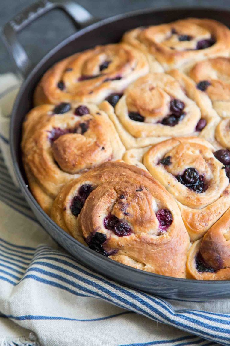 Sweet Blueberry Rolls - The Little Epicurean