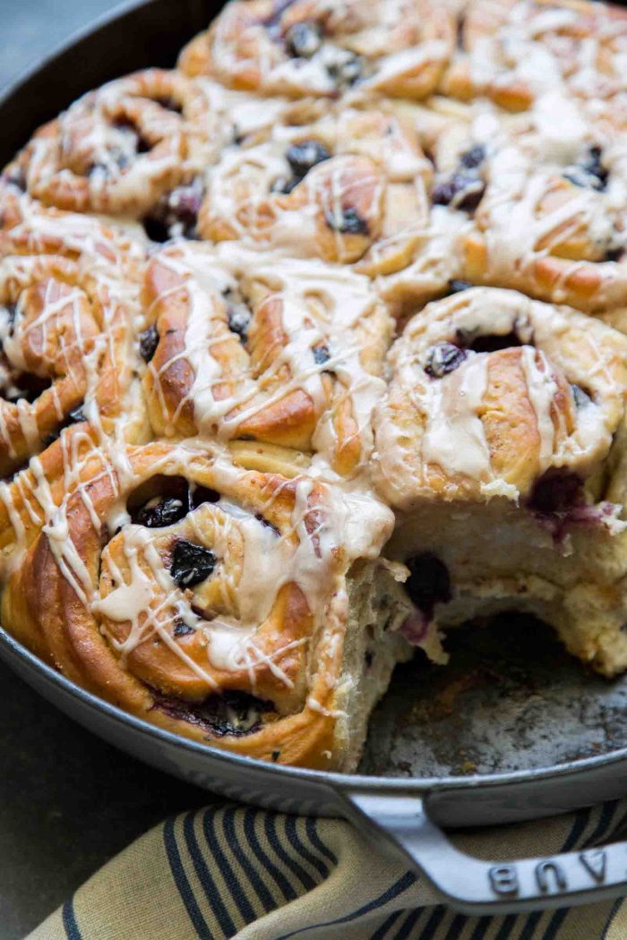 Sweet Blueberry Rolls - The Little Epicurean