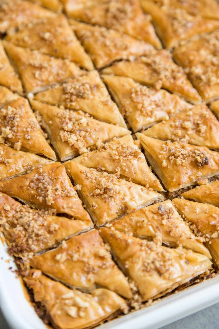 Coconut Walnut Baklava - The Little Epicurean