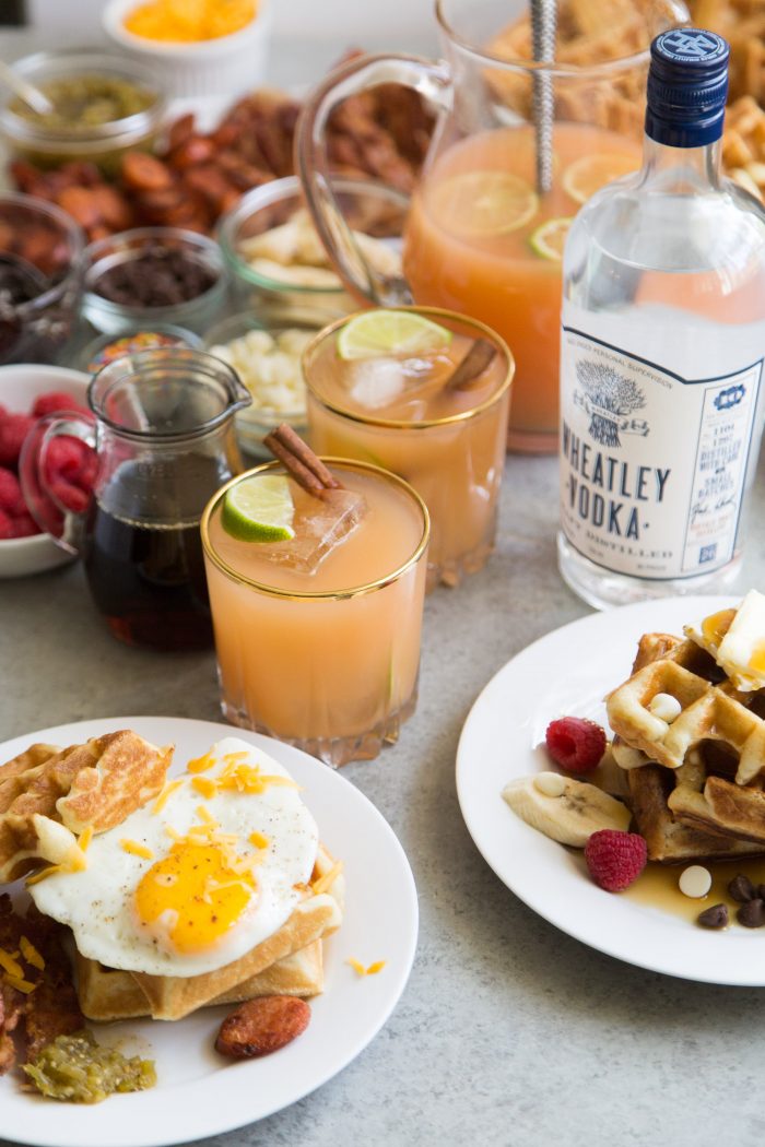 Vodka Spiced Punch and a Waffle Bar - The Little Epicurean