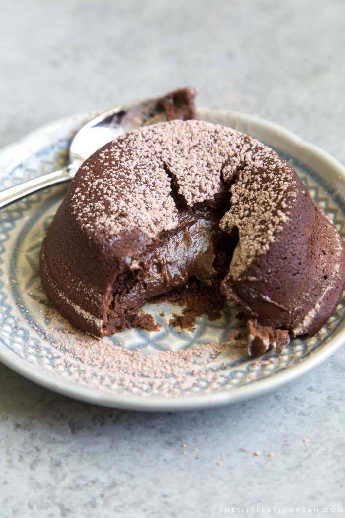4 Ingredient Lava Cake - The Little Epicurean