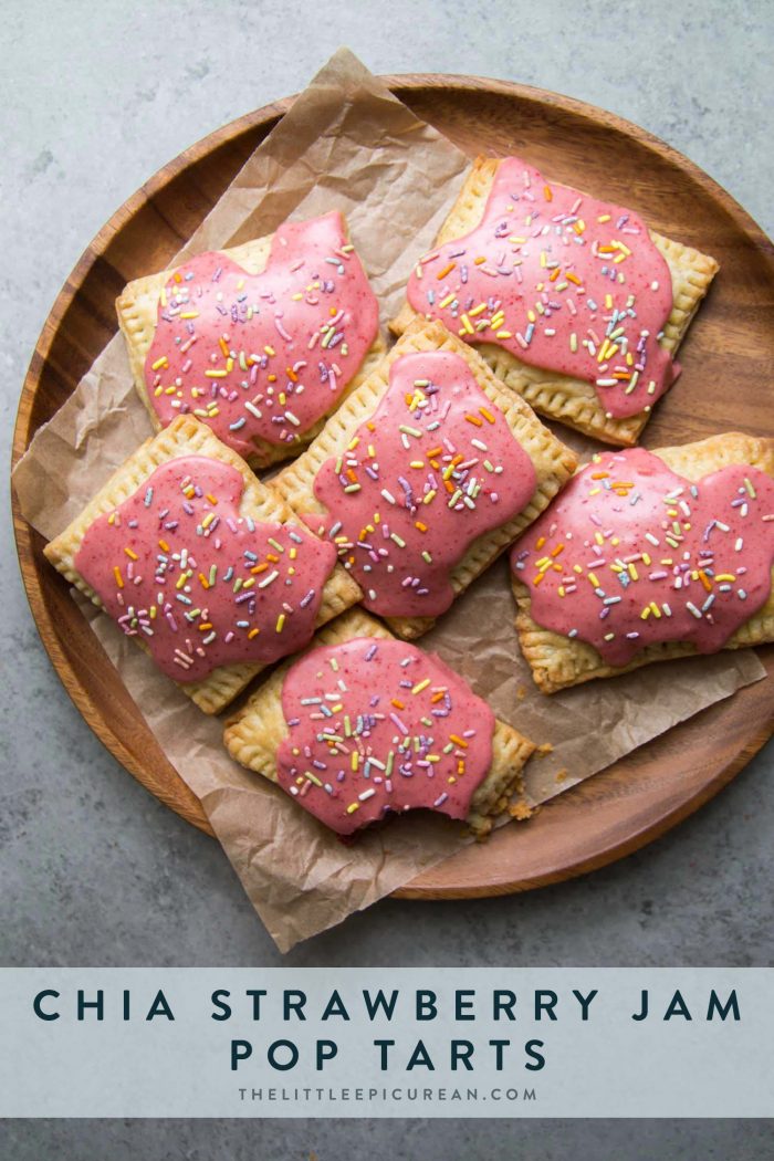 Chia Strawberry Jam Pop Tarts - The Little Epicurean