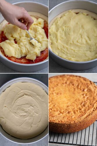 Strawberry Basque Cake - The Little Epicurean