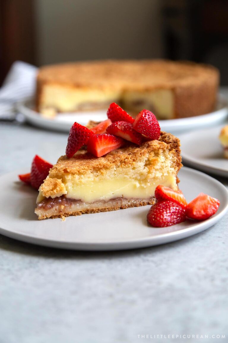 Strawberry Basque Cake - The Little Epicurean