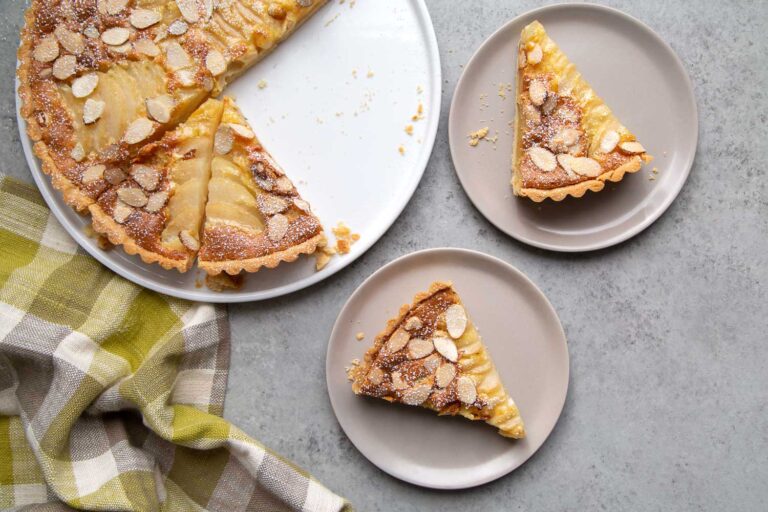 Pear Frangipane Tart with Buttery Shortbread Crust - The Little Epicurean