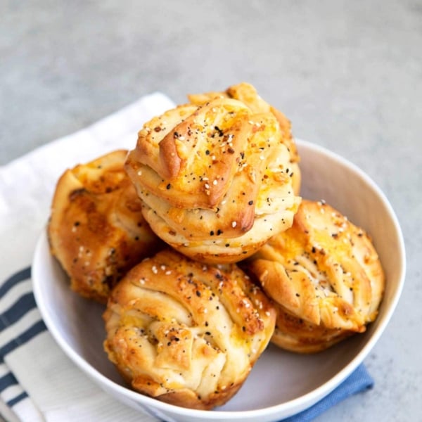 Cheddar Everything Babka Buns - The Little Epicurean