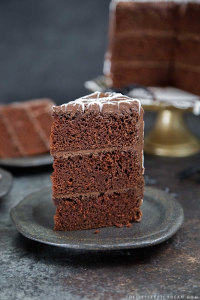 Chocolate Spider Web Cake - The Little Epicurean
