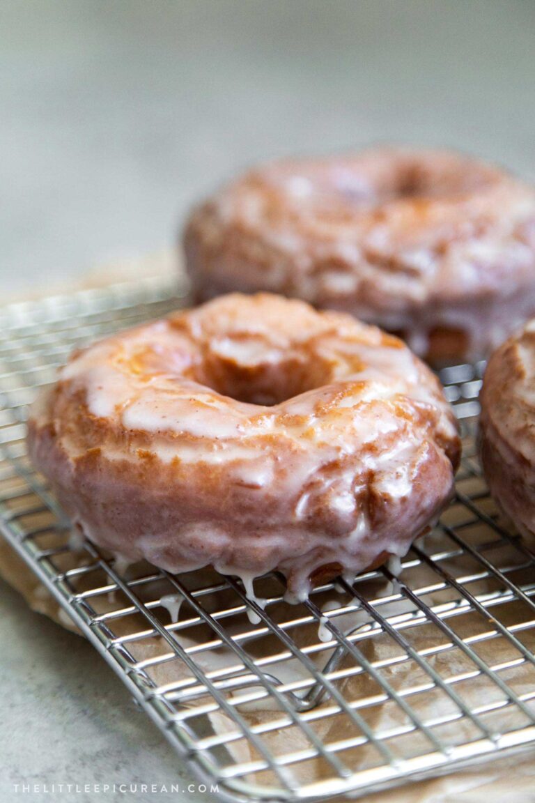 Brown Butter Glazed Old Fashioned Donuts - The Little Epicurean