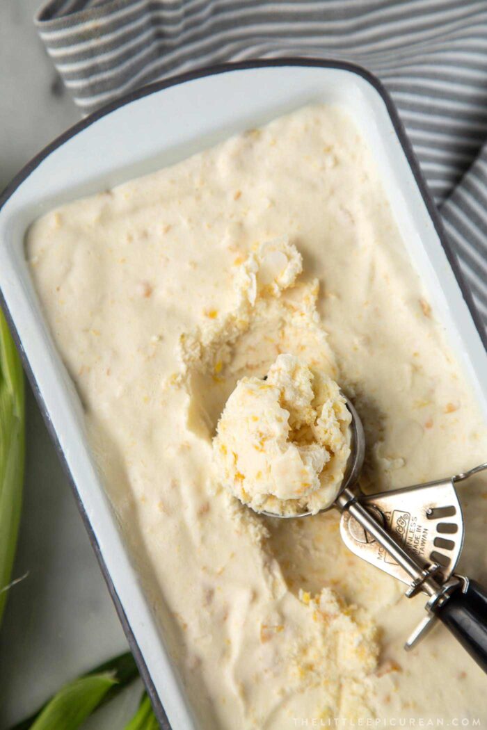 No Churn Corn Ice Cream - The Little Epicurean