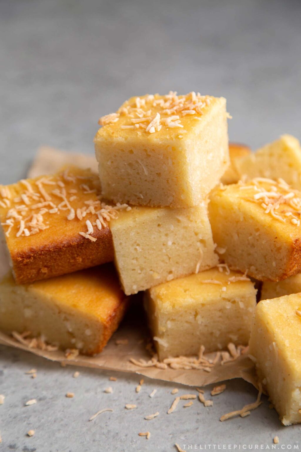 Butter Mochi - The Little Epicurean