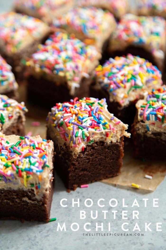 Chocolate Butter Mochi Cake - The Little Epicurean