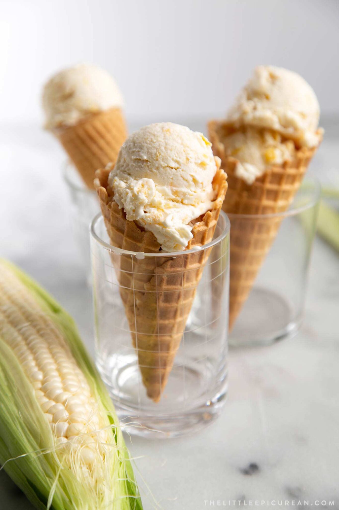 No Churn Corn Ice Cream - The Little Epicurean