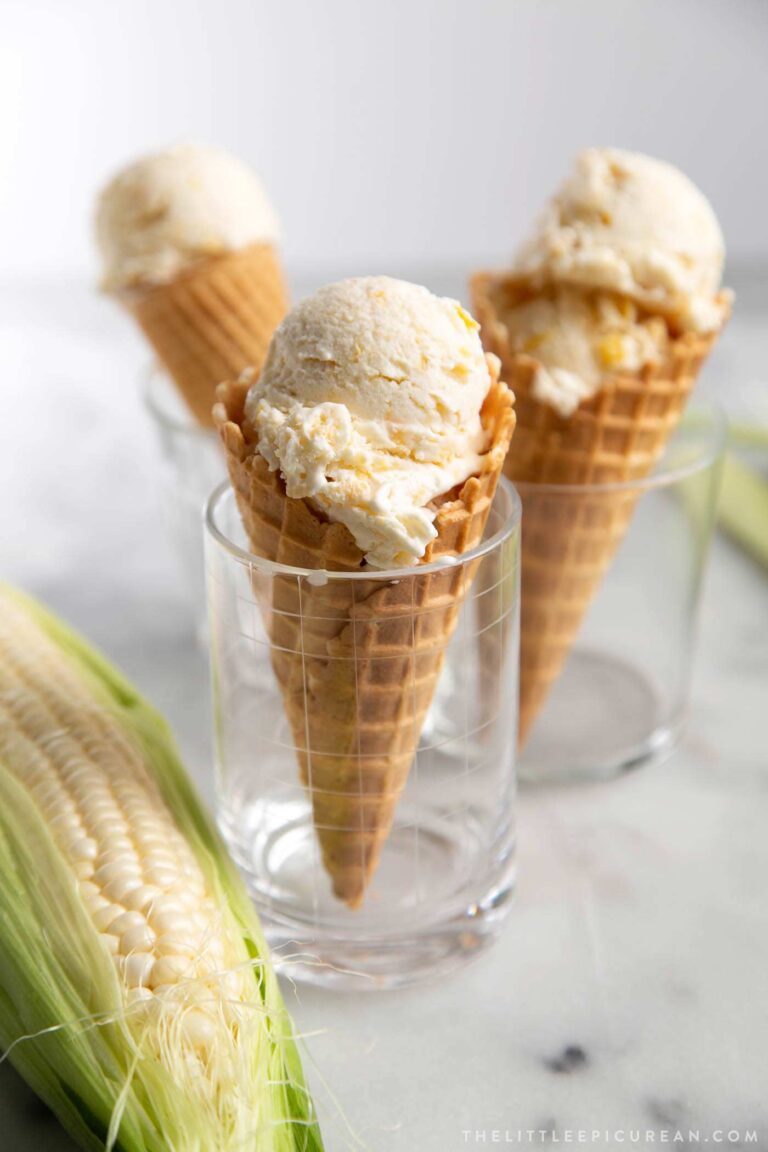 No Churn Corn Ice Cream - The Little Epicurean