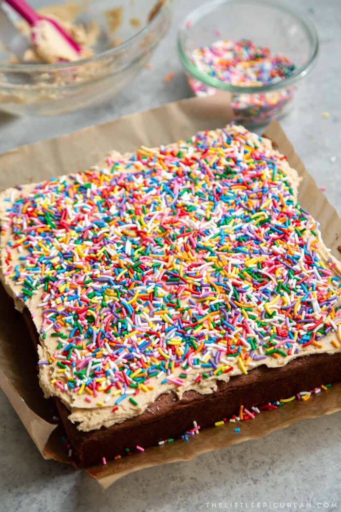 Chocolate Butter Mochi Cake - The Little Epicurean