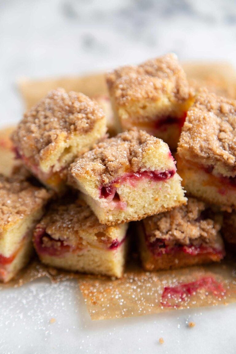 Plumcot Crumb Cake - The Little Epicurean