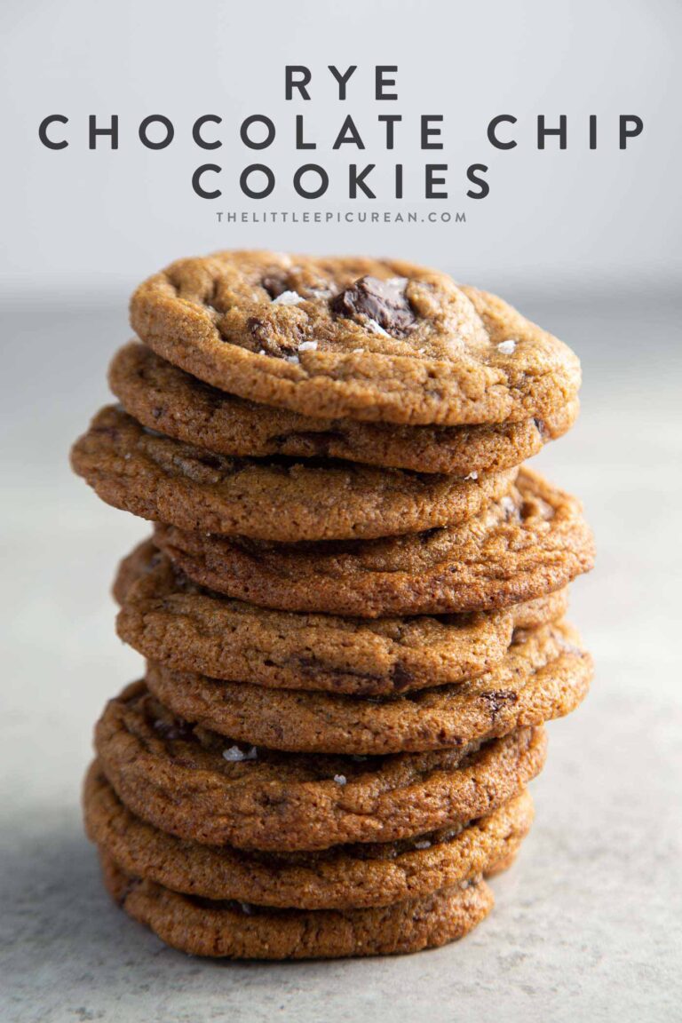 Rye Chocolate Chip Cookies - The Little Epicurean