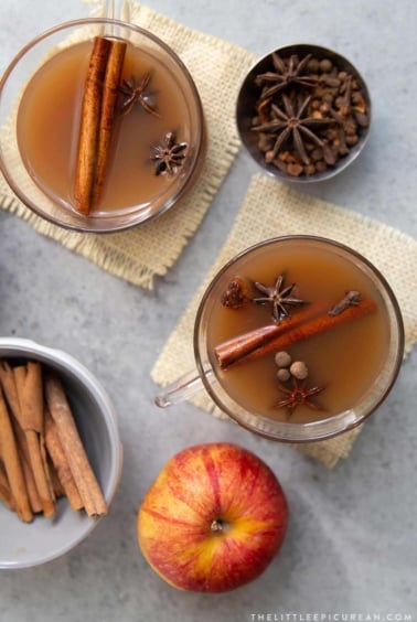 Apple Ginger Punch (with Bourbon)- The Little Epicurean