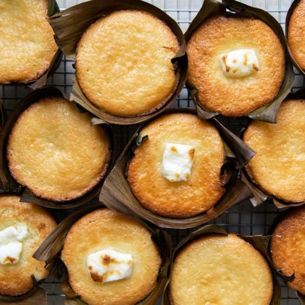 Bibingka (Coconut Rice Cake) - The Little Epicurean