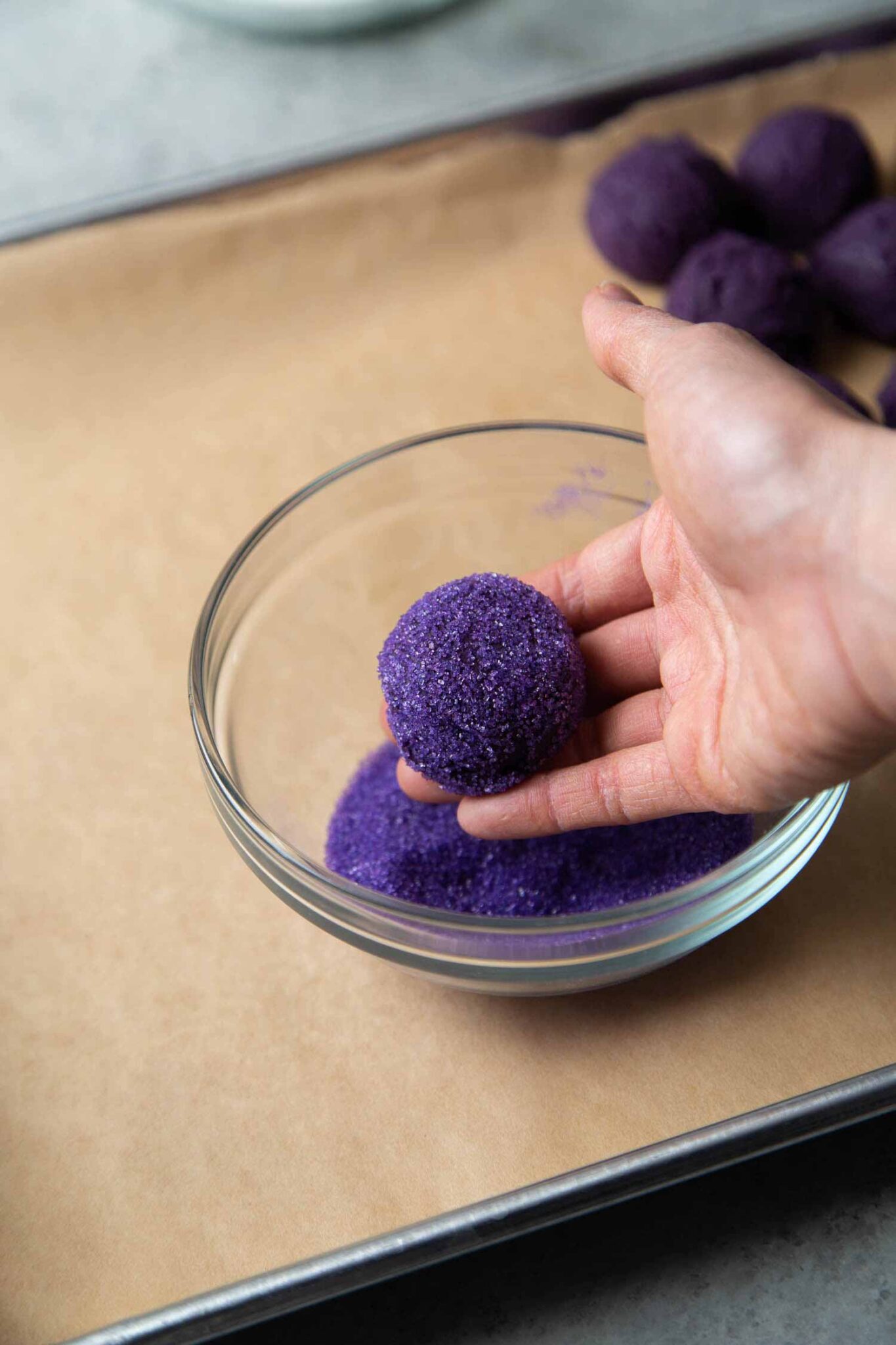 Ube Sugar Cookies - The Little Epicurean
