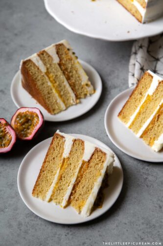 Passion Fruit Cake - The Little Epicurean