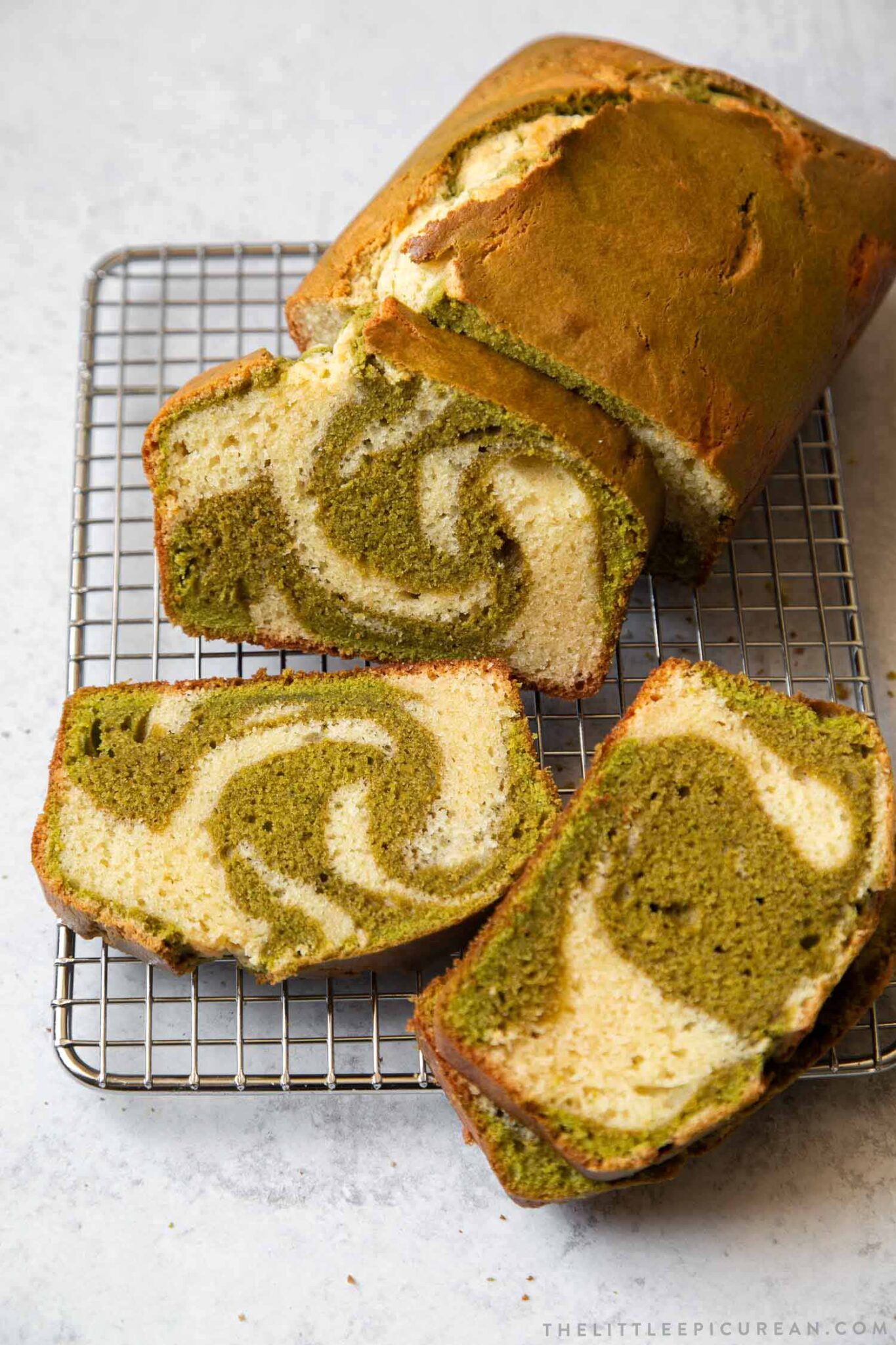 Matcha Pound Cake - The Little Epicurean