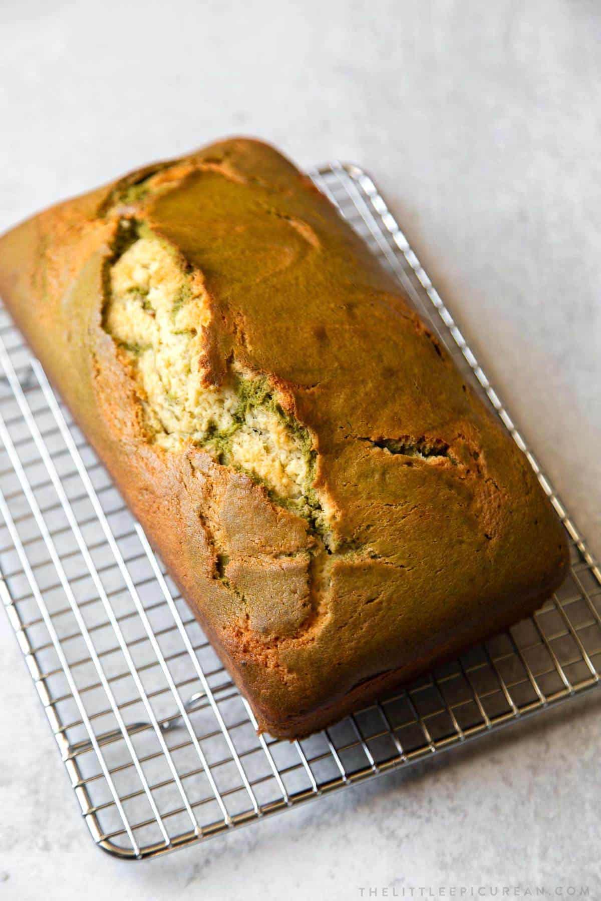 Matcha Pound Cake - The Little Epicurean