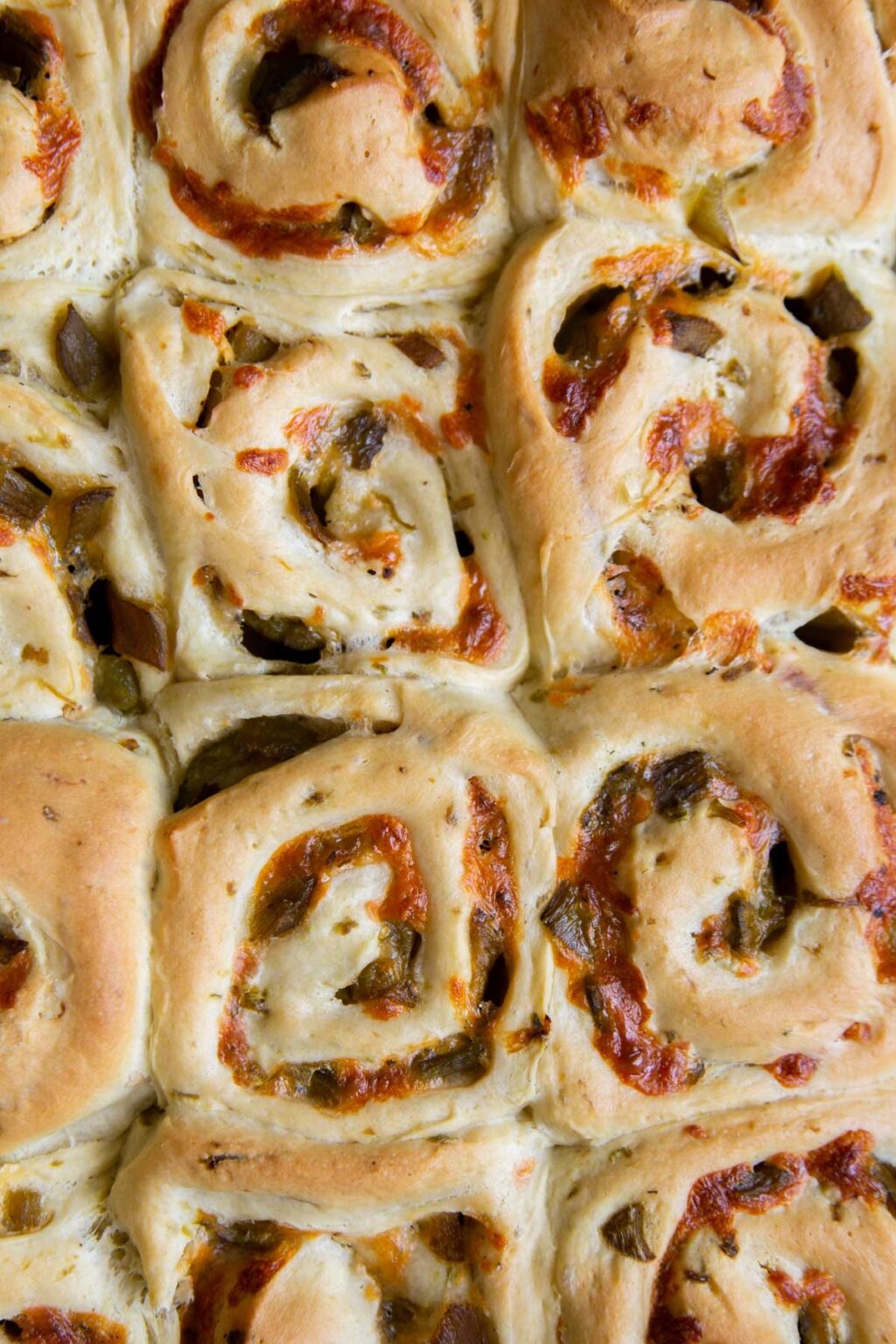 Roasted Green Chile Cheese Bread Rolls - The Little Epicurean