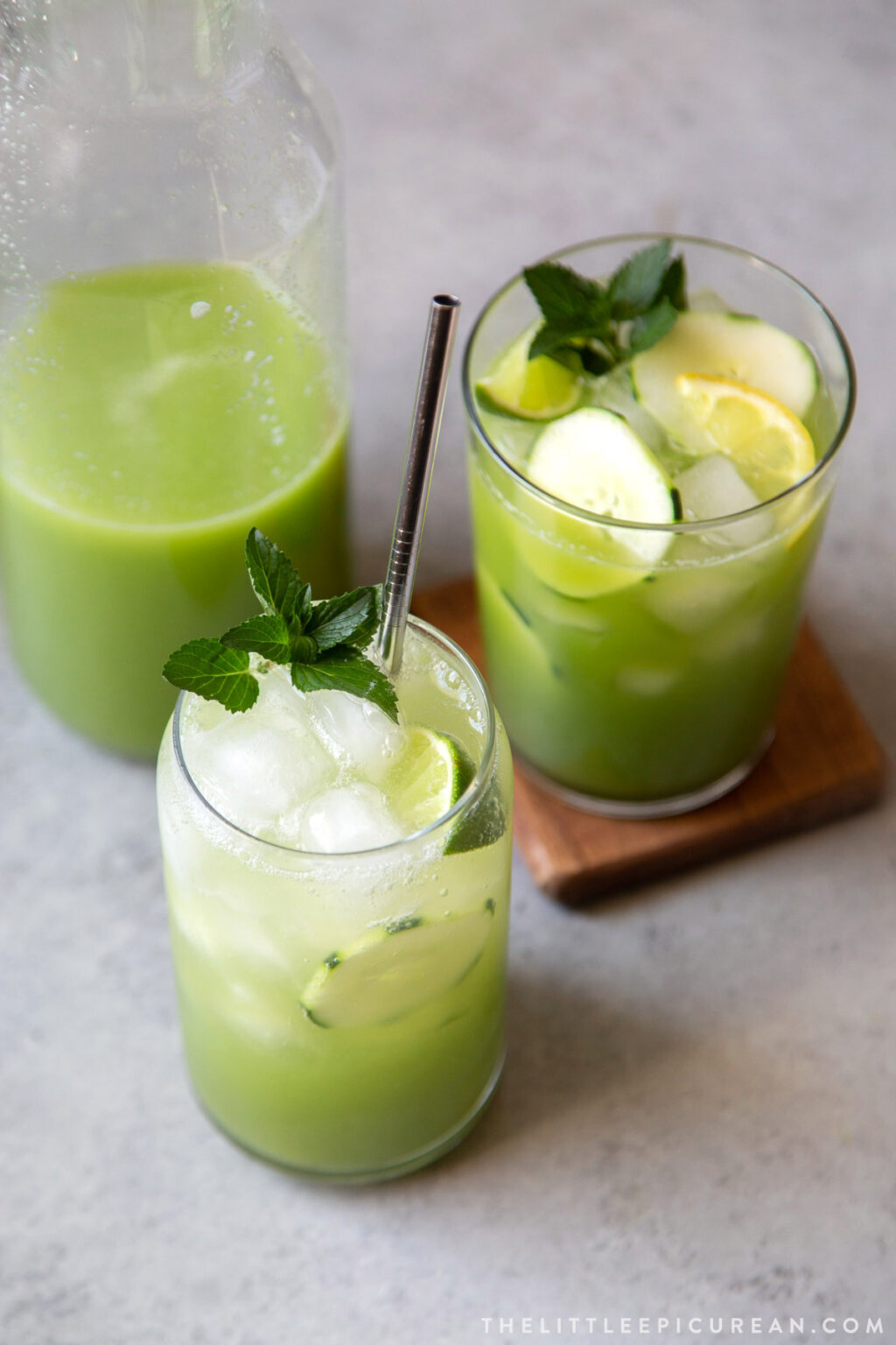 Sparkling Cucumber Mint Gin-The Little Epicurean