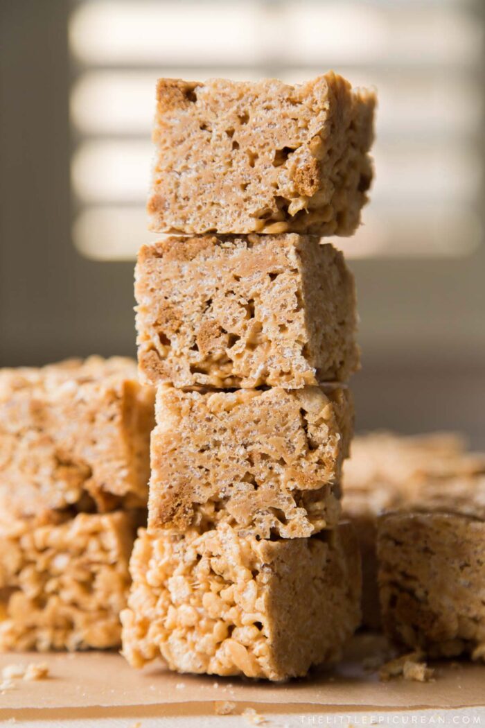Biscoff Rice Krispies Treats - The Little Epicurean