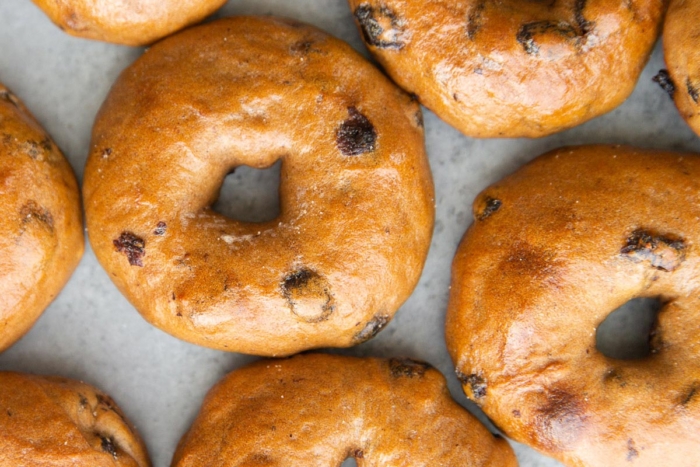 Cinnamon Raisin Bagels - The Little Epicurean
