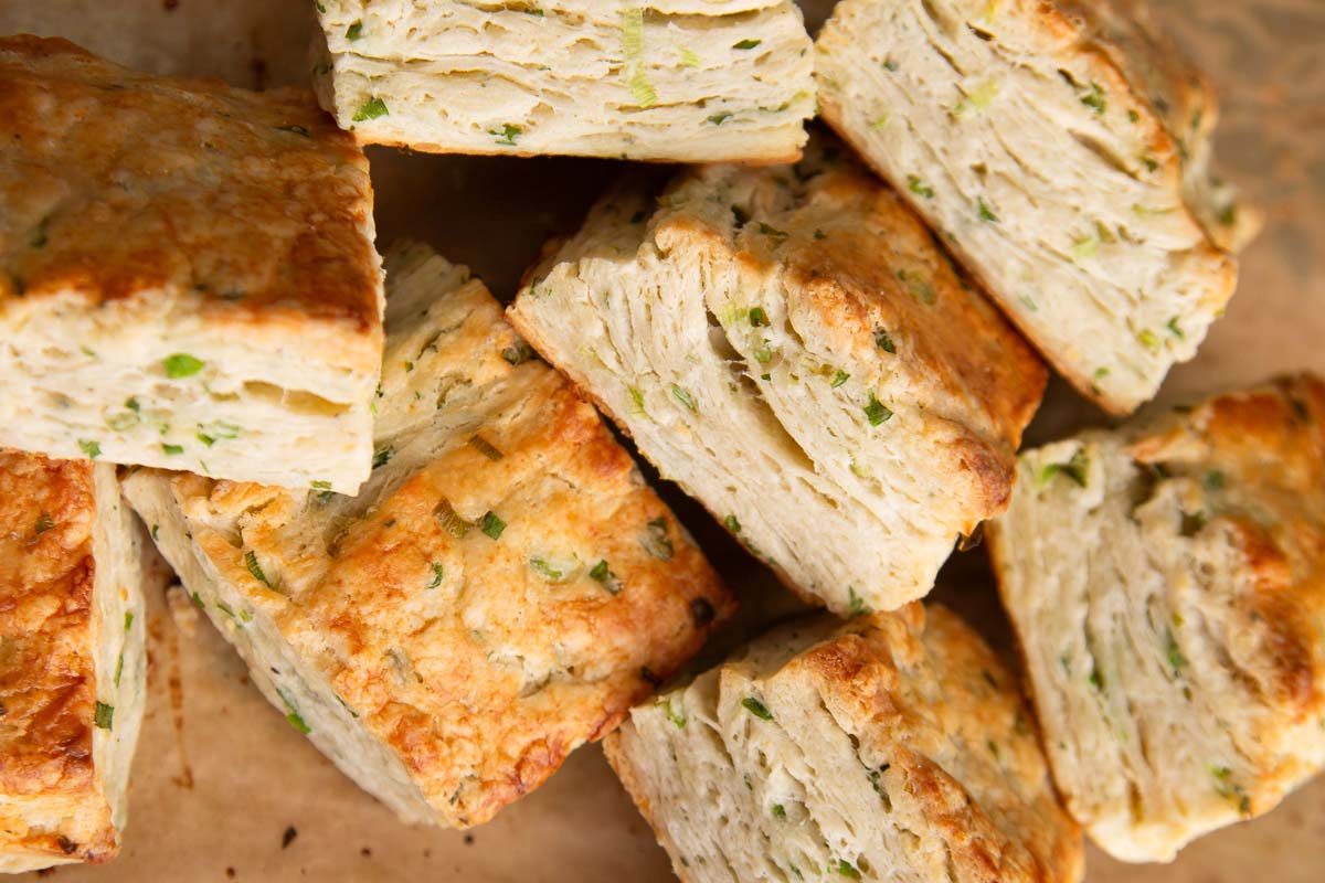 Green Onion Ranch Biscuits - The Little Epicurean
